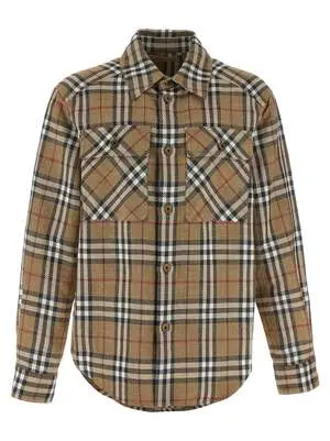 Burberry Double Face Shirt - Brown