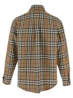 Burberry Double Face Shirt - Brown