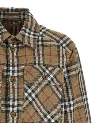 Burberry Double Face Shirt - Brown