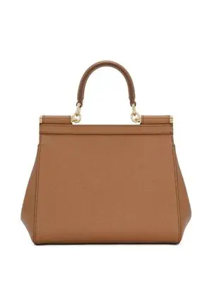 Dolce & Gabbana Sicily Medium Dauphine Calf Leather Handbag