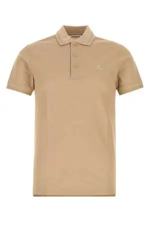 Burberry Beige Piquet Polo Shirt - Brown