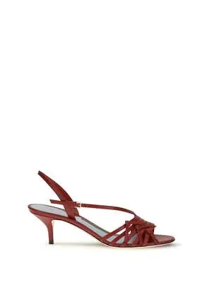 Valentino Garavani VALENTINO GARAVANI Nodine Kidskin Sandals Red