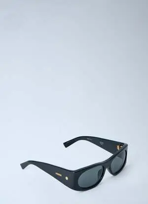 Jacquemus Rectangular Frame Sunglasses With Logo Engraving