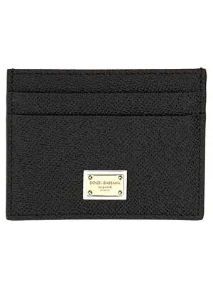 Dolce & Gabbana Leather Card Holder - Black