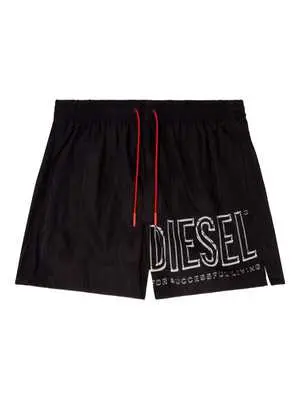 DIESEL® Logo Swim Shorts - Black