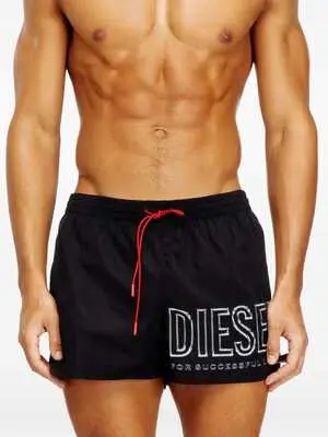 DIESEL® Logo Swim Shorts - Black
