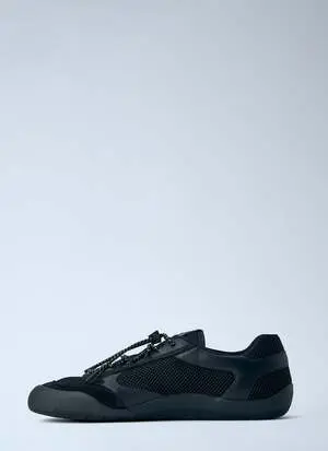 Prada Speedrock Mesh Panel Sneakers - Black
