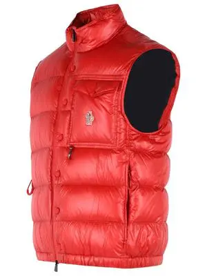 Moncler Uychi Foldable Polyamide Padded Vest - Red