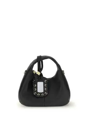 GANNI Hobo Mini Handbag - Black