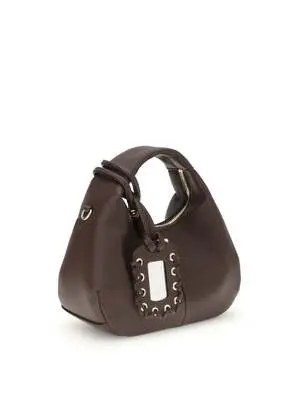 GANNI Hobo Mini Handbag - Brown
