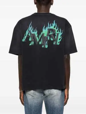 Amiri Crew-neck, Short-sleeved T-shirt - Black