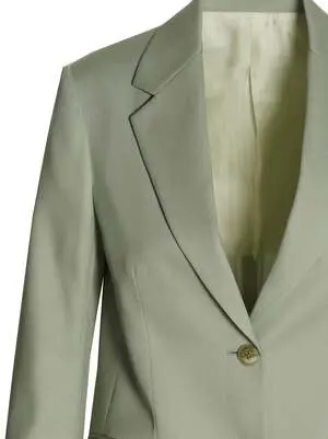 LANVIN Single Breasted Blazer Jacket - Green