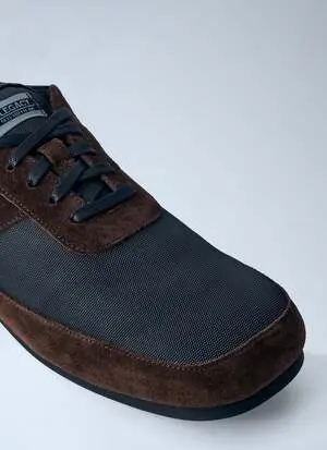 Our Legacy Suede And Mesh Low-top Sneakers - Brown