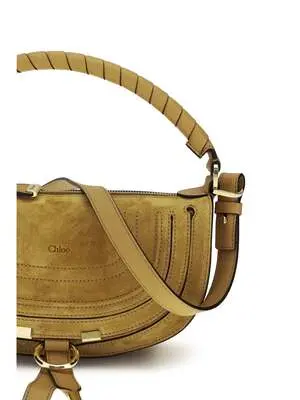 Chloé Marcie Suede Mini Shoulder Bag - Brown