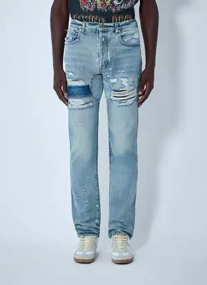 GALLERY DEPT. Distressed Bowery 5001 Jeans - Blue