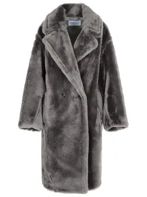 STAND STUDIO STAND STUDIO Biba Grey Wool Coat Gray