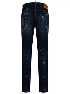 Dsquared2 Cotton Blend Jeans - Blue