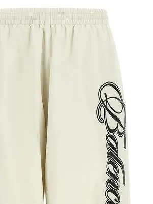 Balenciaga Cursive Embroidered Reversible Pants