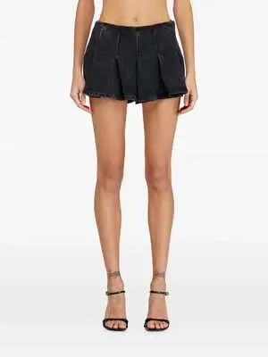 DIESEL® De-rox Pleated Shorts - Black