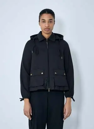 Moncler Adenium Hooded Utility Jacket - Black