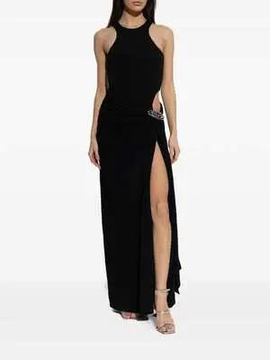 Casablanca Sleeveless Draped Long Dress