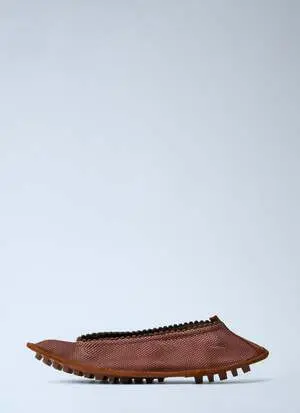 KIKO KOSTADINOV Ramberg Slip-on Ballerinas With Textured Sole - Brown