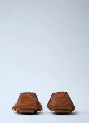 KIKO KOSTADINOV Ramberg Slip-on Ballerinas With Textured Sole - Brown