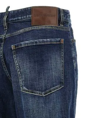 Dsquared2 Loose Twist Jeans With Distressed Details