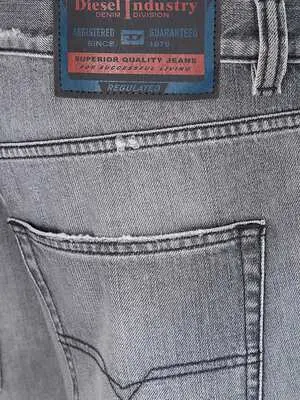 DIESEL® Distressed Denim Shorts - Gray