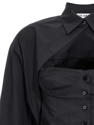 Attico Bustier Shirt - Black