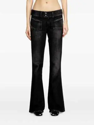 DIESEL® D-hush 09n50 Appliqué Jeans - Black