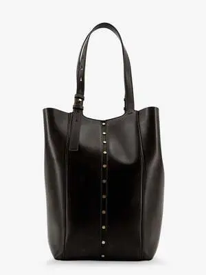 GOLDEN GOOSE Vintage Leather Shoulder Bag - Black