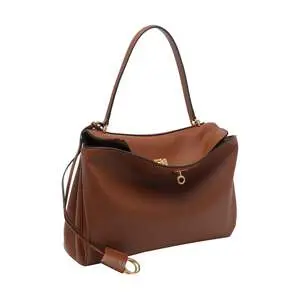 Balenciaga Medium Rodeo Handbag In Calf Leather - Brown