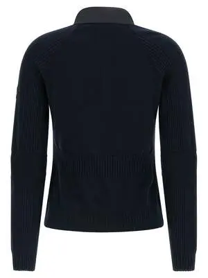 Moncler Quilted Padded Cardigan - Blue