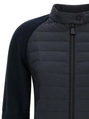 Moncler Quilted Padded Cardigan - Blue