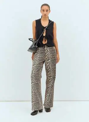 GANNI Leopard Print Izey Pants