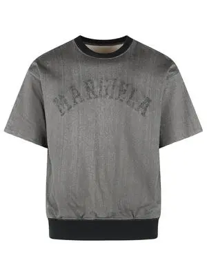 MAISON MARGIELA Maison Margiela Viscose And Grey Cotton T-Shirt Men Gray