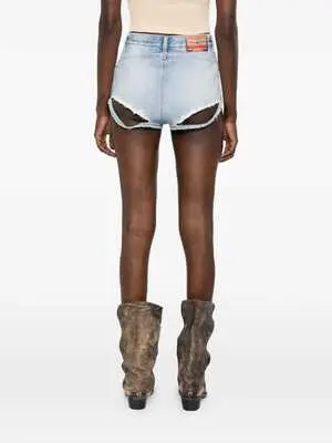 DIESEL® Distressed Denim Shorts - Blue