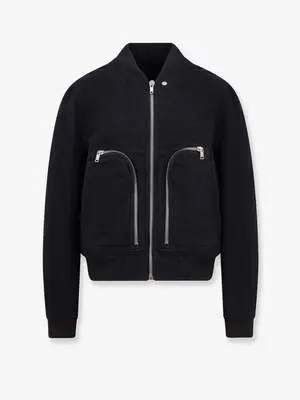 Rick Owens Bauhaus Flight Bomber In Virgin Wool - Multicolor