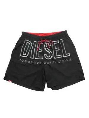 DIESEL® Logo Swim Shorts - Black