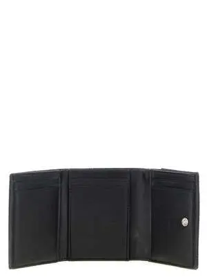 Stella McCartney Falabella Tri-fold Wallet With Chain Detail - Black