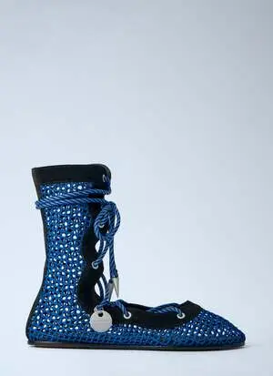 KIKO KOSTADINOV Reticella Lace-up Boots - Blue