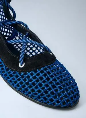 KIKO KOSTADINOV Reticella Lace-up Boots - Blue