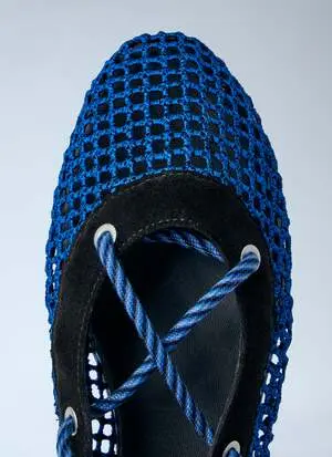 KIKO KOSTADINOV Reticella Lace-up Boots - Blue