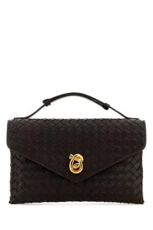 Bottega Veneta BOTTEGA VENETA Dark Leather Knot Lock Handbag Brown