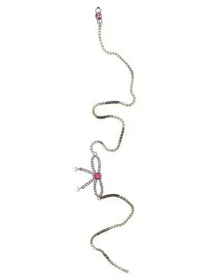 Dsquared2 Crystal Bow Long Earrings - Multicolor