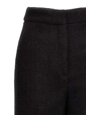 Moschino Cropped Bouclè Wool Blend Pants