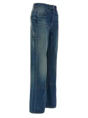 Givenchy Wide Leg Jeans With Flap Detail