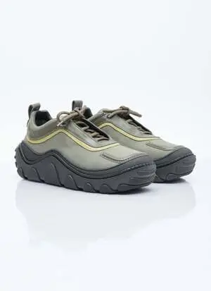 KIKO KOSTADINOV Tonkin Canvas Sneakers With Leather Panels - Black
