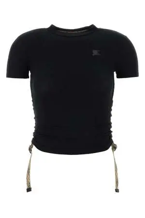 Burberry Stretch Cashmere Blend T-shirt - Black